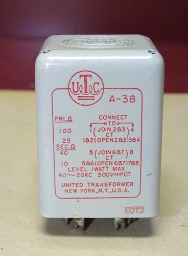 UTC Type A-38 Audio Transformer, Nice | eBay
