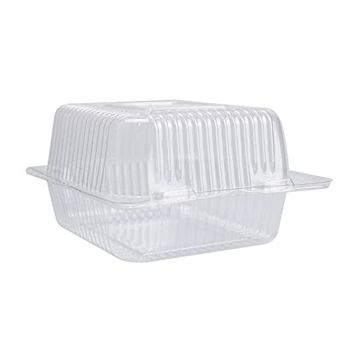 Clear Hinged Plastic Containers with Lids 50PC 5.3x4.7x2.8 Inch ...