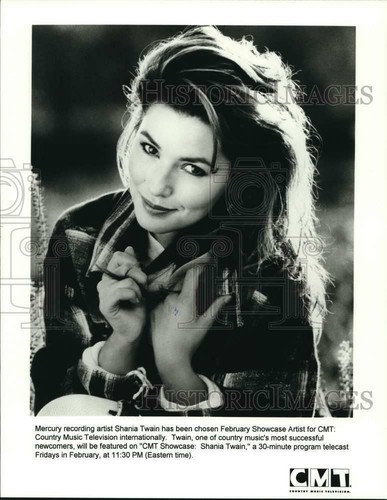 1996 Press Photo Singer Shania Twain in "CMT Showcase: Shania Twain ...