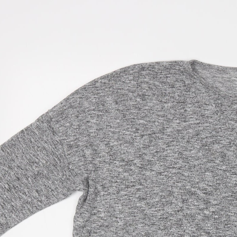 New Look Womens Grey Crew Neck Polyester Blend Jumper Size M | eBay UK