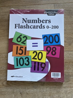 Abeka Numbers Flashcards 0-200 | eBay