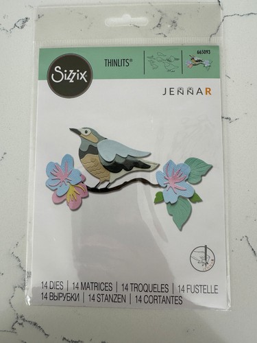 Sizzix Thinlits 14 Dies Jennar Spring Bird/Flowers/Leaves Scrapbooking Crafts | eBay
