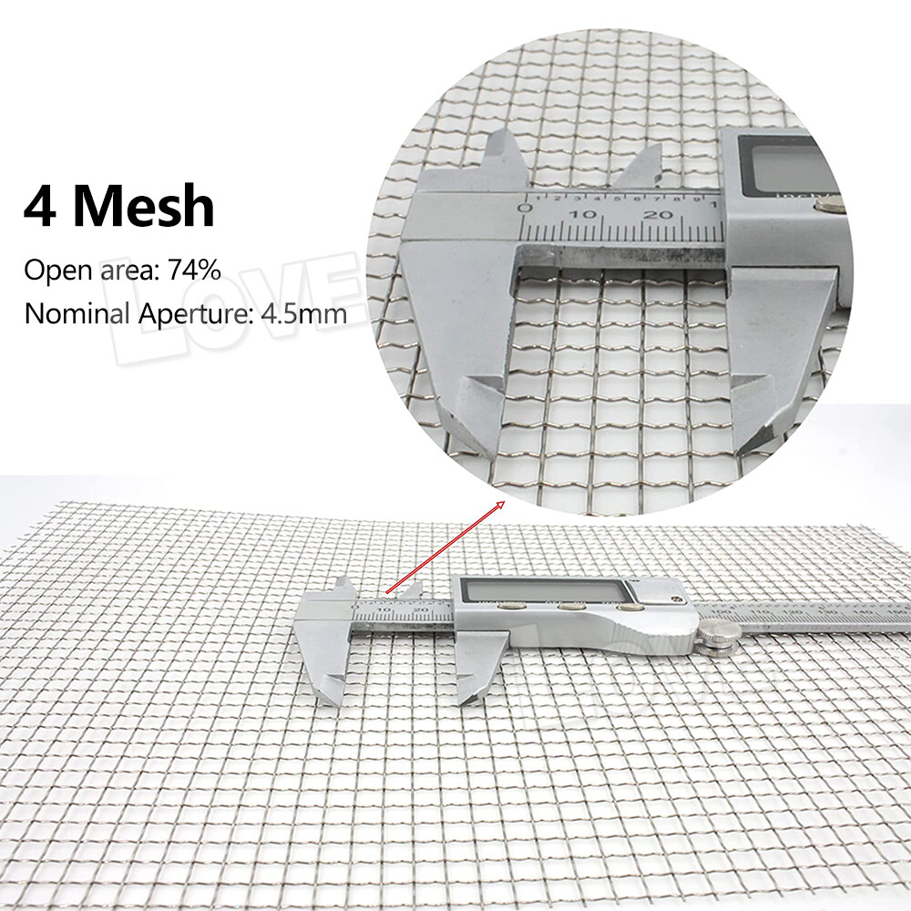 4/10/50 Mesh Stainless Steel Woven Wire Filtration Filter Screen Sheet ...