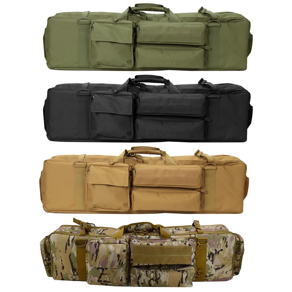 Tactical Rifle Bag Single or Double Case 37-52 Carbine Range Gun Padded ...