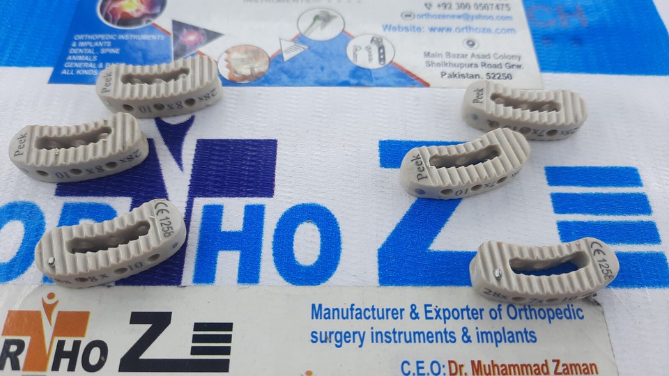 Cages- Transforaminal Lumbar Interbody Fusion (TLIF) ,PEEK (7*10*28 & 8 ...