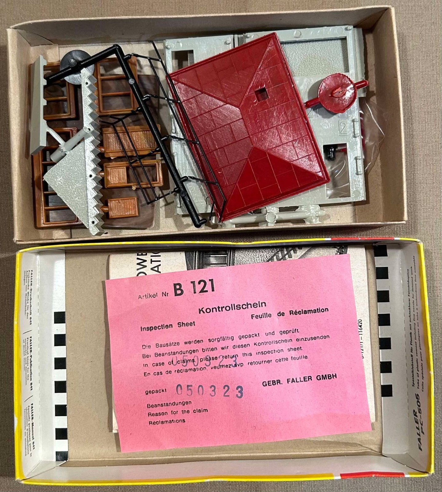 Vintage LOT (3) FALLER HO Train Buildings Diorama B-121 B-172 559 READ ...