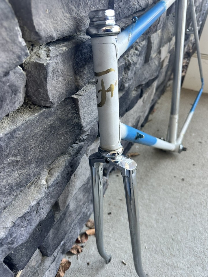 Vintage Early 80s Fausto Coppi Italian Racing Bike Frame and Fork Steel ...