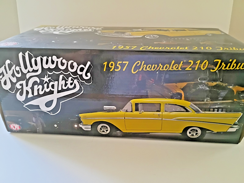 ACME HOLLYWOOD KNIGHT 1957 Chevy 210 Diecast Collectible 1:18 RARE | eBay