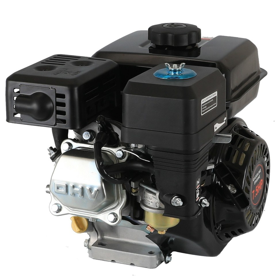 7HP 210cc OHV Horizontal Shaft Gas Engine Motor Go Cart Snowblower Lawn ...