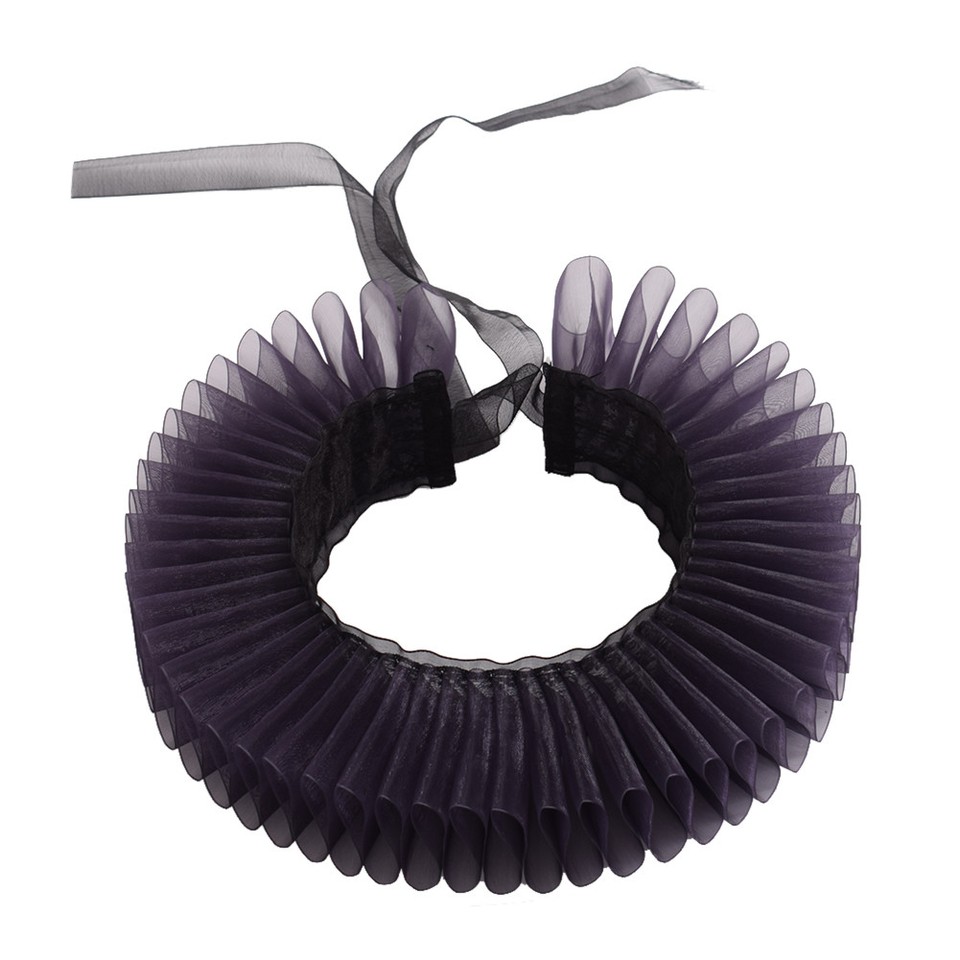Elizabethan Neck Ruff Ruffle Collar Clown Collar Halloween Cosplay Ruff ...