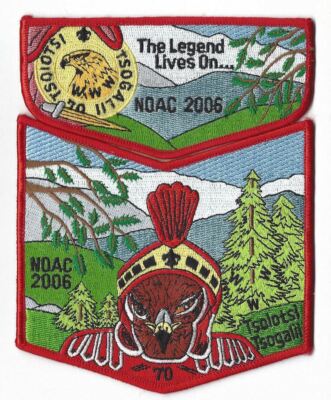 OA Lodge 70 Tsoiotsi Tsogalii S23 + X11 NOAC 2006 Flap Old North State ...