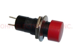 LOT OF 2 - SPST Push-Button Momentary Switch 3A Amp 120V Volt AC/VAC ...