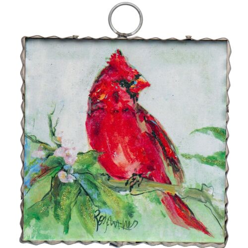 The Round Top Collection Mini Spring Cardinal Print 6x6x1 | eBay