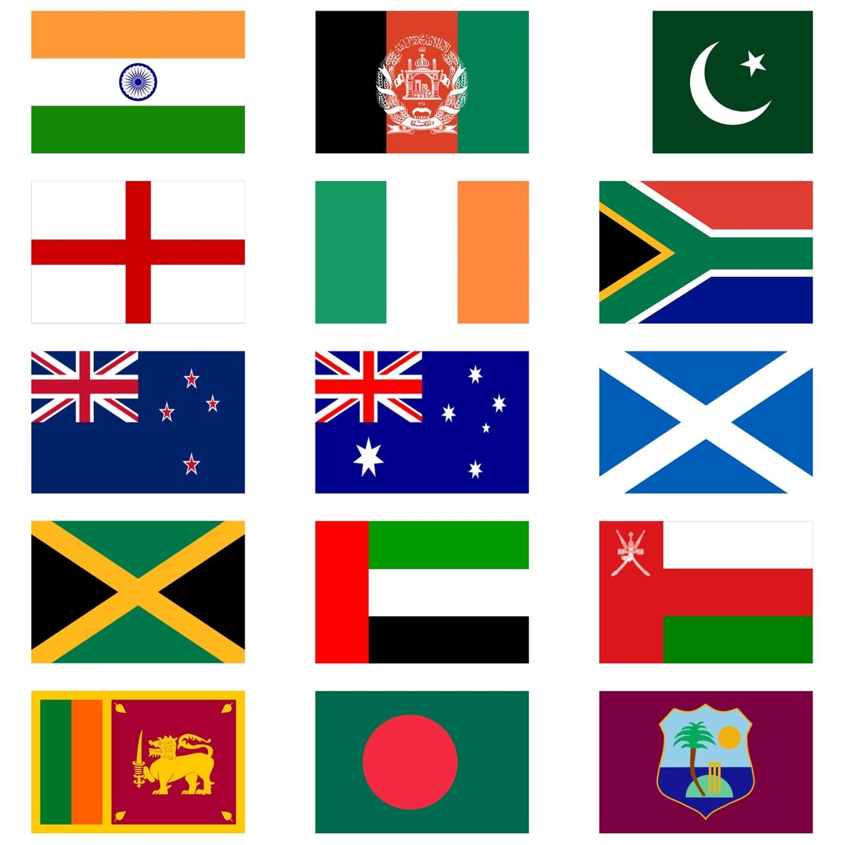 World Cup Team Flags