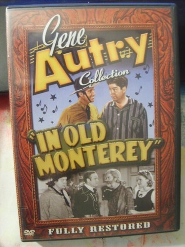 IN OLD MONTEREY~1939 VG/C DVD~GENE AUTRY SMILEY BURNETTE JUNE STOREY ...