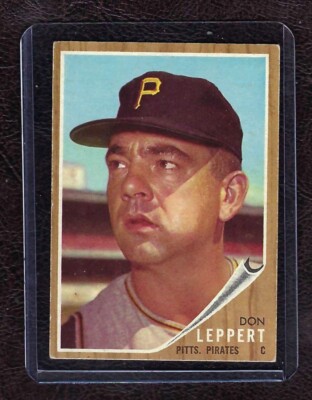 1962 Topps baseball card #36 Don Leppert, Pittsburgh Pirates, EX! | eBay