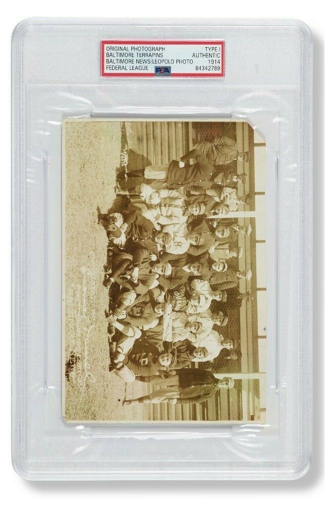 1914 Baltimore News Terrapins Federal League Team Photo PSA Type 1 ...