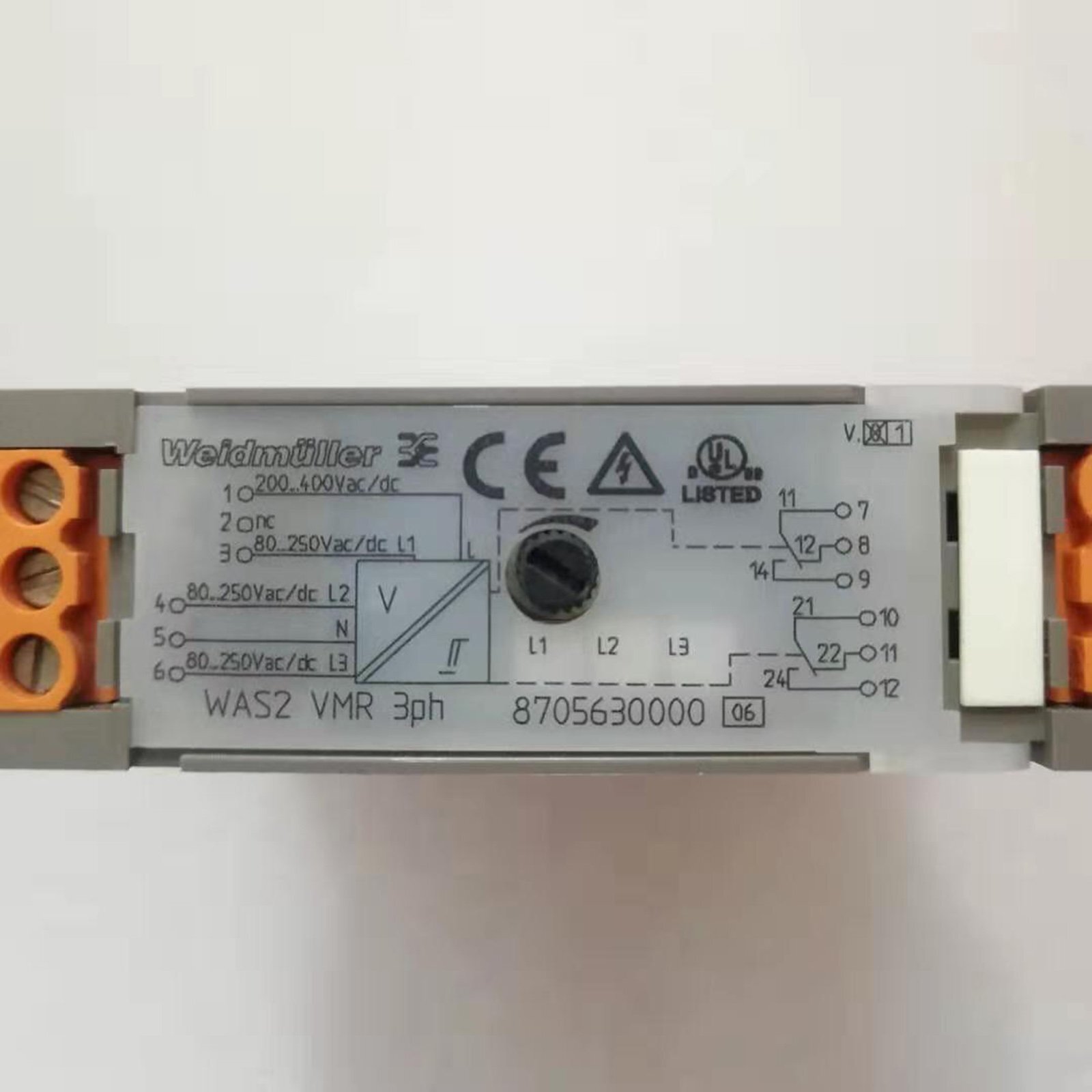 Used 8705630000 WAS2 VMR 3ph Analog Signal Isolator For Weidmuller Free ...