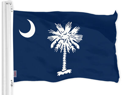 South Carolina SC State Flag 3x5FT Printed 150D Polyester Palmetto ...