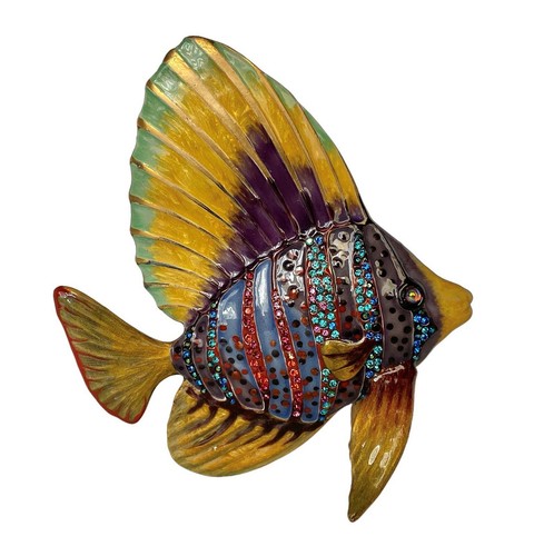 JAY STRONGWATER LUSTRE SAILFIN PHILIPPE FISH FIGURINE SWAROVSKI NEW NO ...
