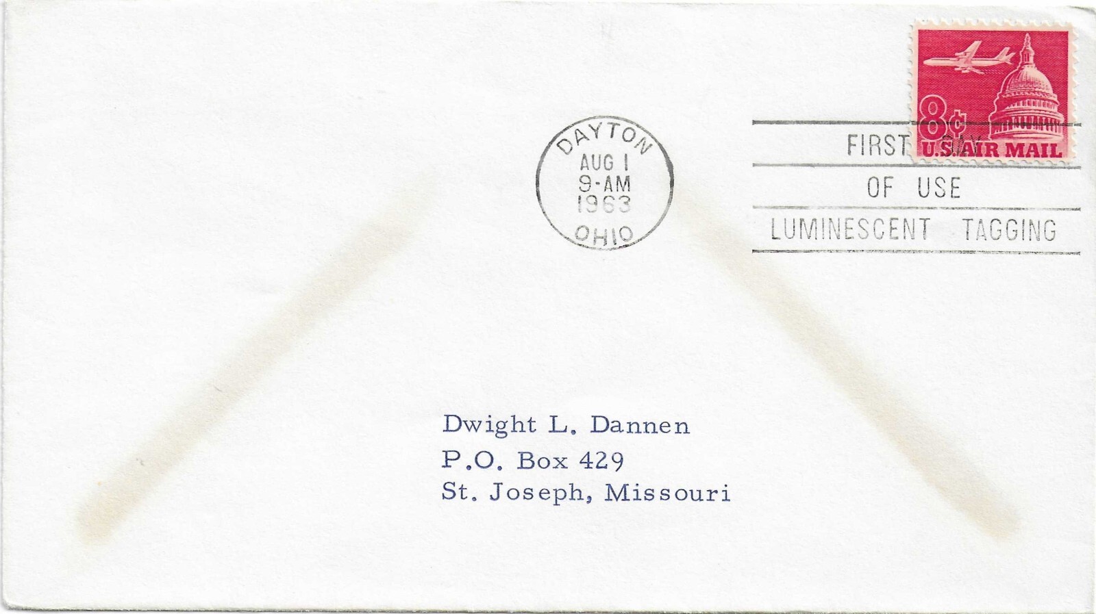 STAMP US SCOTT C64a "Plane Over Capitol" 8 CENT 1963 FDC - E | eBay