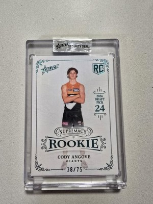 2025 AFL SELECT SUPREMACY BLUE ROOKIE CODY ANGOVE GWS GIANTS 38/75 ...