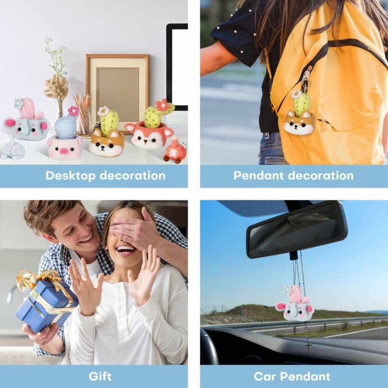 Needle Felting Kits Needle Felting Set DIY Wool Felt Materials Craft ...