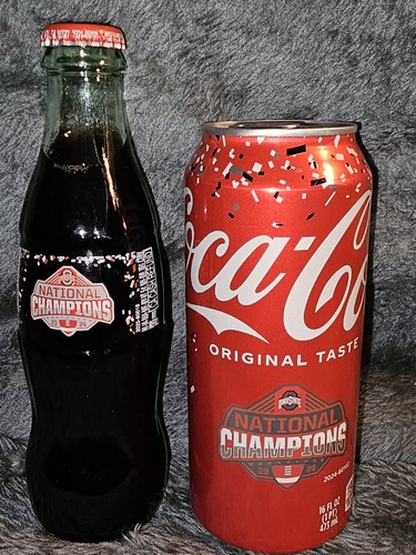 Ohio State Buckeyes 2024 National Champions Coca-Cola Coke Bottle And ...