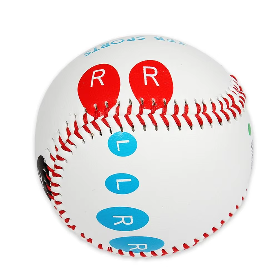 Pitch Training Baseball with Finger Placement Markers Standard Baseball ...