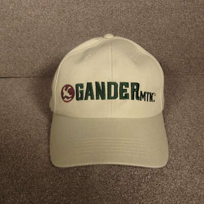 Gander Mountain Adjustable Baseball Hat Cap Beige 100% Cotton We Live ...
