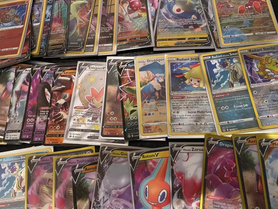 100 Pokémon Card Lot - ONLY Ultra Rare, Double Rare, Full Art, Radiant ...