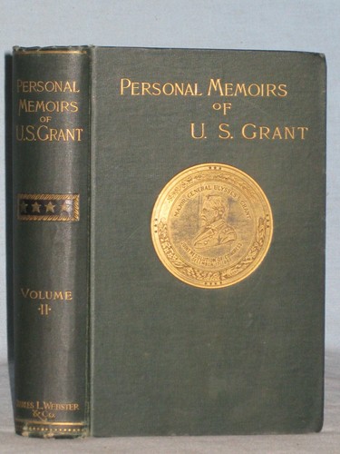 1886 BOOK PERSONAL MEMOIRS OF U.S. GRANT VOL.II | eBay