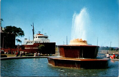 Sault Ste Marie Michigan Soo Locks Benjamin Fairless Rainbow Fountain ...