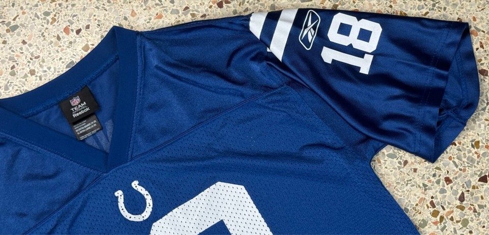 Reebok Vtg NFL Indianapolis Colts #18 Peyton Manning Jersey Size XL (18 ...