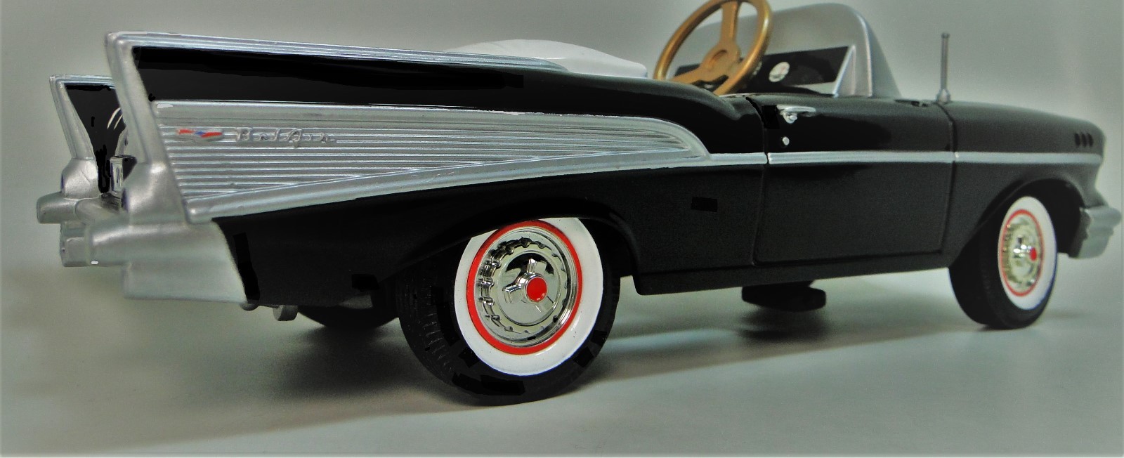57 Chevy Pedal Car "Too Small For Child To Ride" Mini 55 Metal ...
