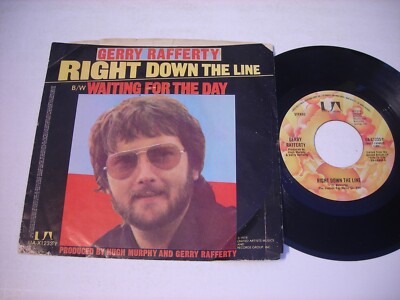 w PICTURE SLEEVE Gerry Rafferty Right Down the Line / Waiting 1978 ...