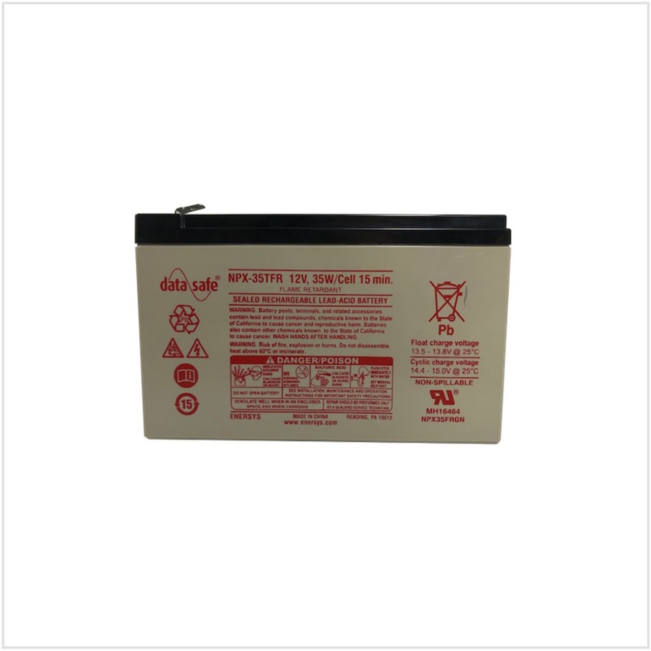 Enersys DataSafe NPX-35TFR 12V 8Ah F2 Sealed Battery | eBay