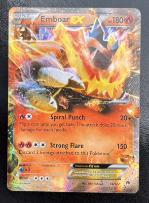 (NEAR MINT) Emboar EX 14/122 Ultra Rare XY - BREAKpoint Pokémon Card | eBay
