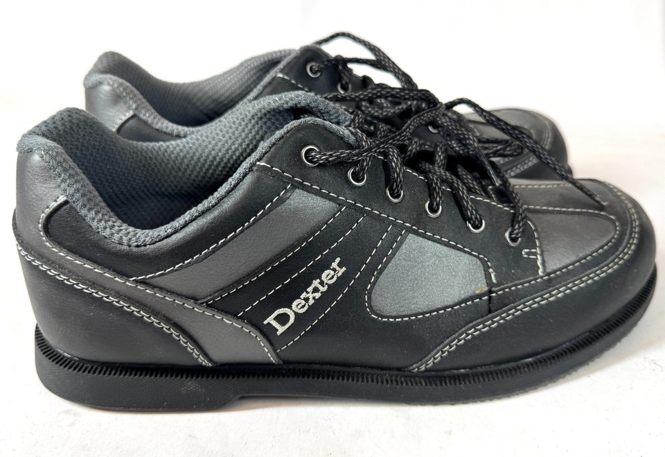 Dexter Pro Am II 2 Black Grey Alloy B2255-1 Mens Lace Up Bowling Shoes ...