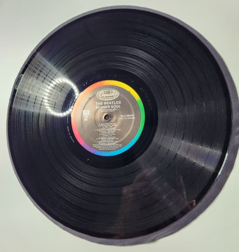 1965 THE BEATLES RUBBER SOUL VINYL 1987 PARLAPHONE/CAPTL RAINBOW CLJ ...