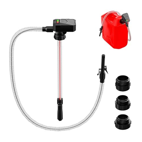 Battery Powered Gas Transfer Siphon Hand Pump for Gasoline Diesel Easy ...
