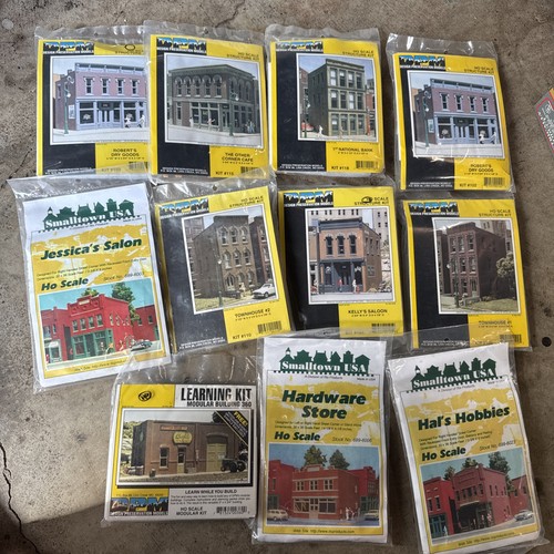 Lot 11 Sealed NIB DPM HO Scale Buildings Trains Small town USA Kits ...