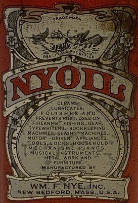 Vintage 1940’s Wm. Nye NYOIL whale OIL tin New Bedford MA tool Gun ...