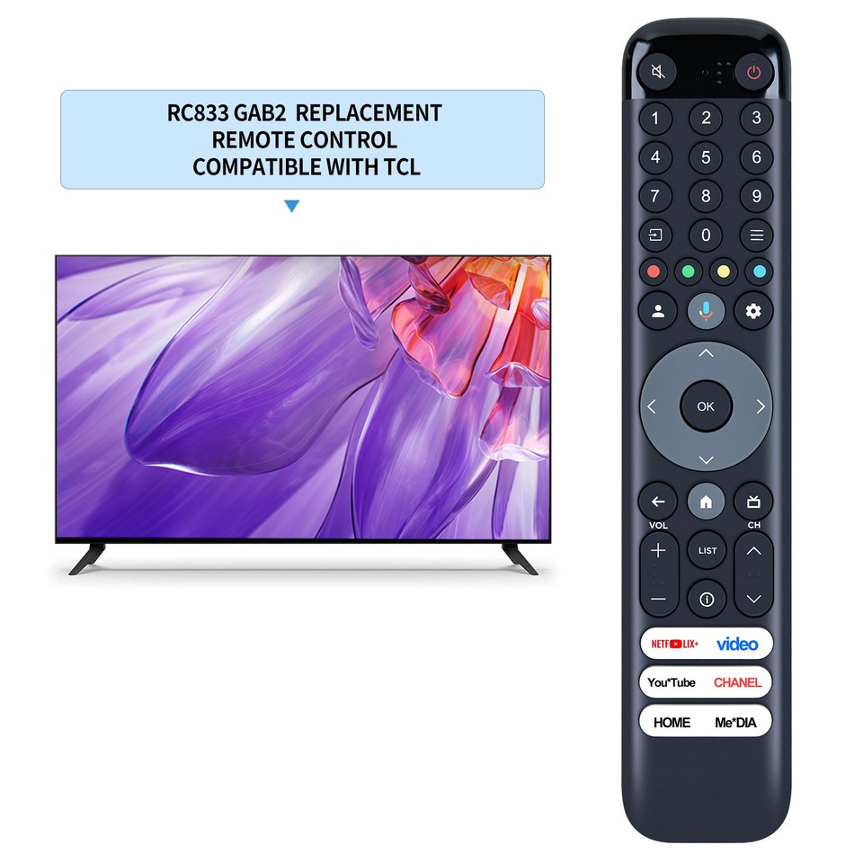 New RC833 GAB2 Replacement Remote Control For TCL Smart TV | eBay