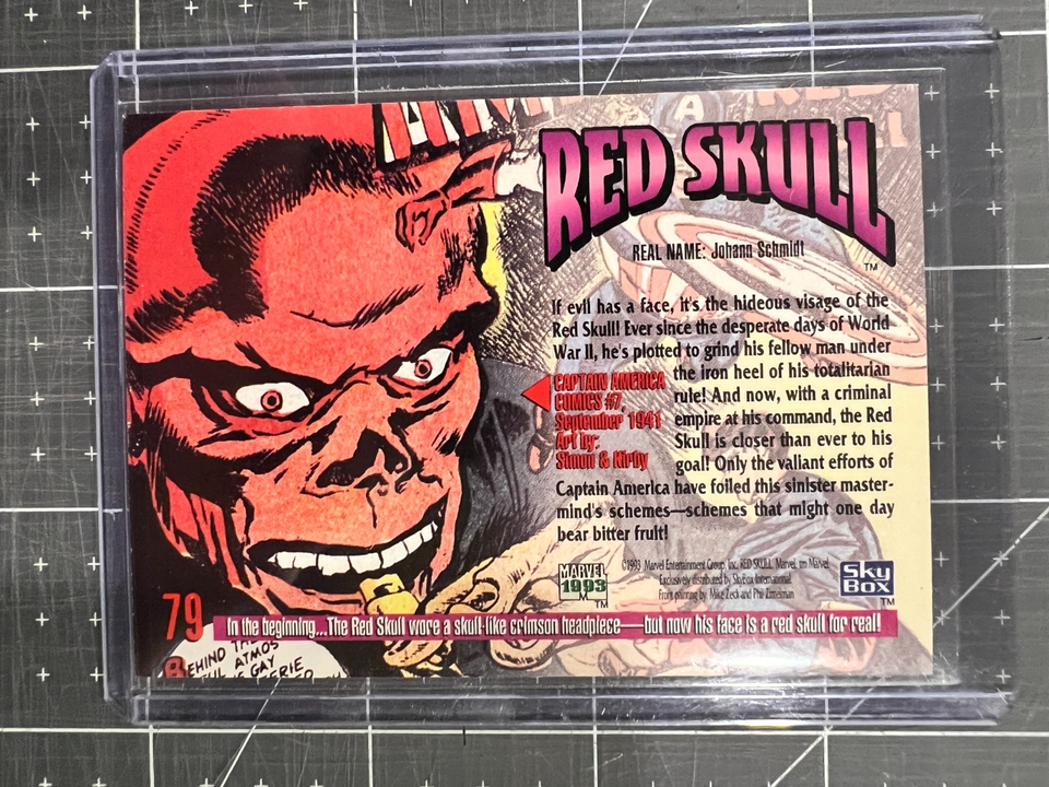 Marvel Masterpieces 1993 SkyBox Red Skull #79 | eBay