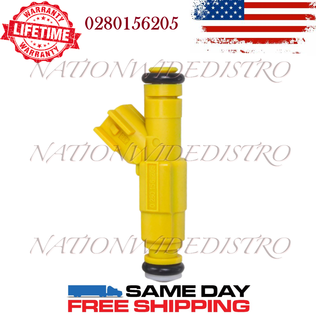 1x OEM Bosch Fuel Injector for 2005 2006 Mazda B2300 2.3L l4 0280156205 ...