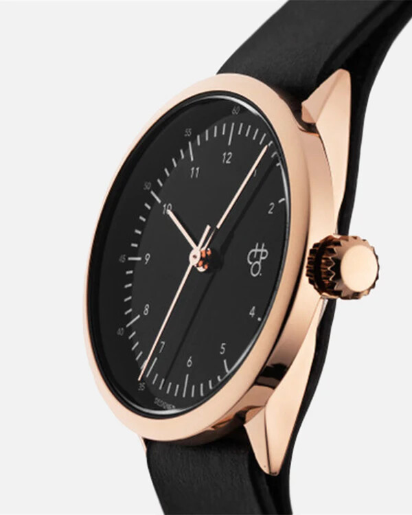 CHPO Brand Watch Wristwatch Watch Harold Mini black Rose gold black ...