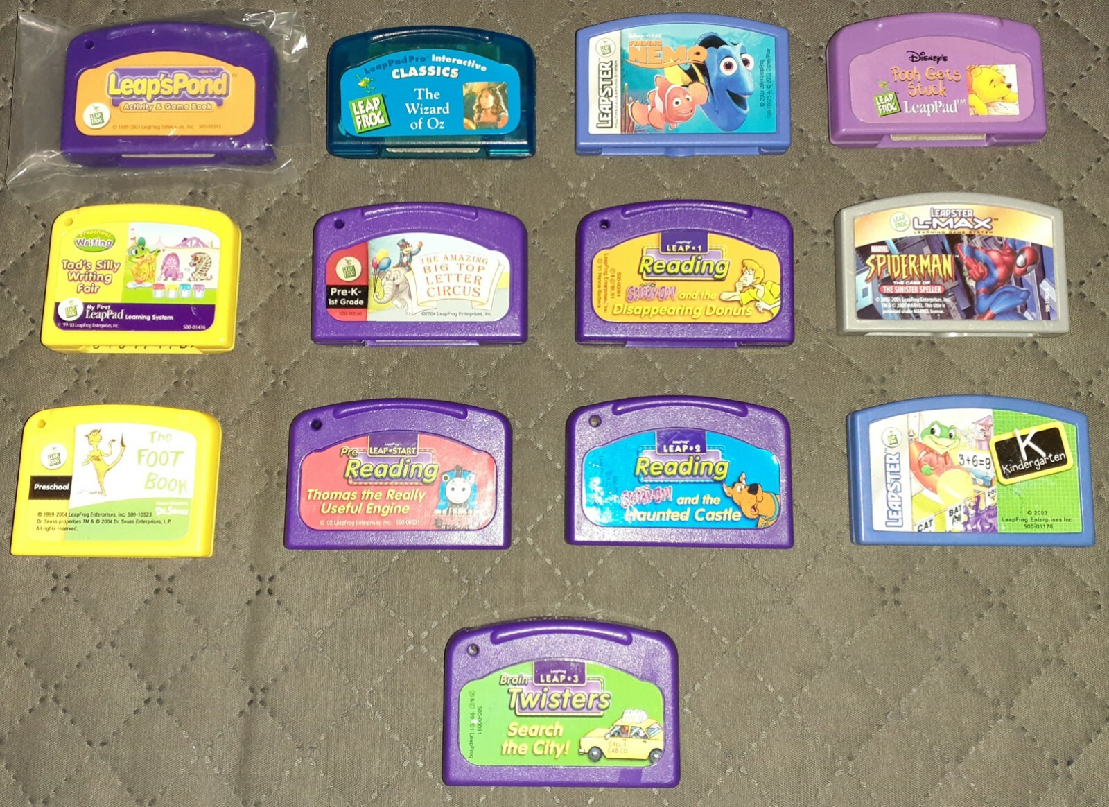 Leap Frog Leapster LeapPad Leapster Game Cartridges — Lot Of 13 ...