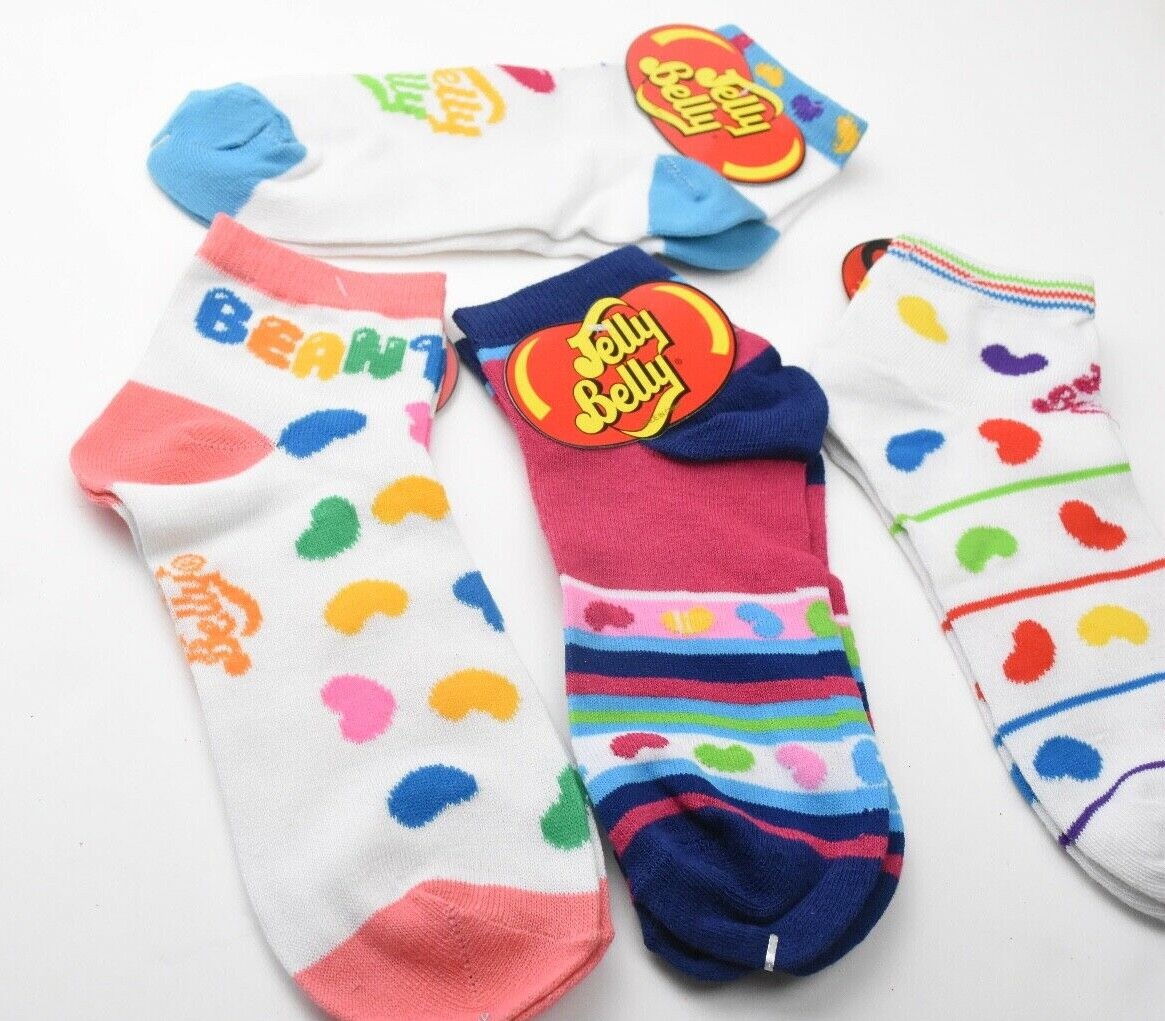 Jelly Belly Socks Jelly Bean Socks Pastel Size 9-11 Rainbow Hosiery ...