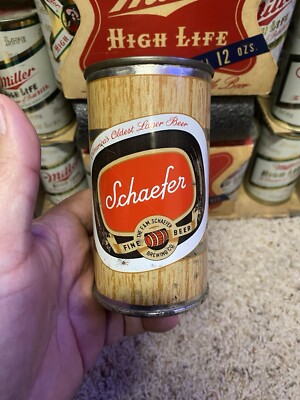 Schaefer Barrel Flat Top Beer Can Schaefer Brewing Co Brooklyn NY Old ...